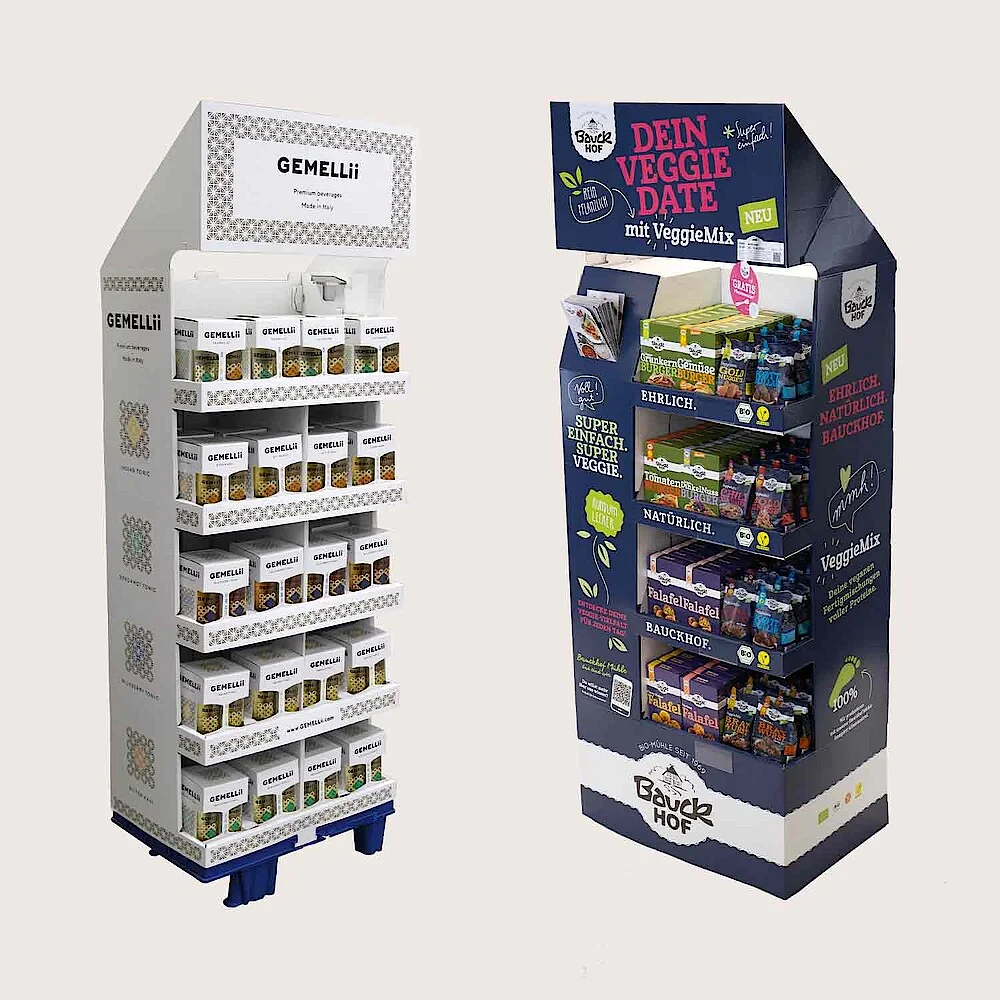 Modular displays made from corrugated cardboard | THIMM