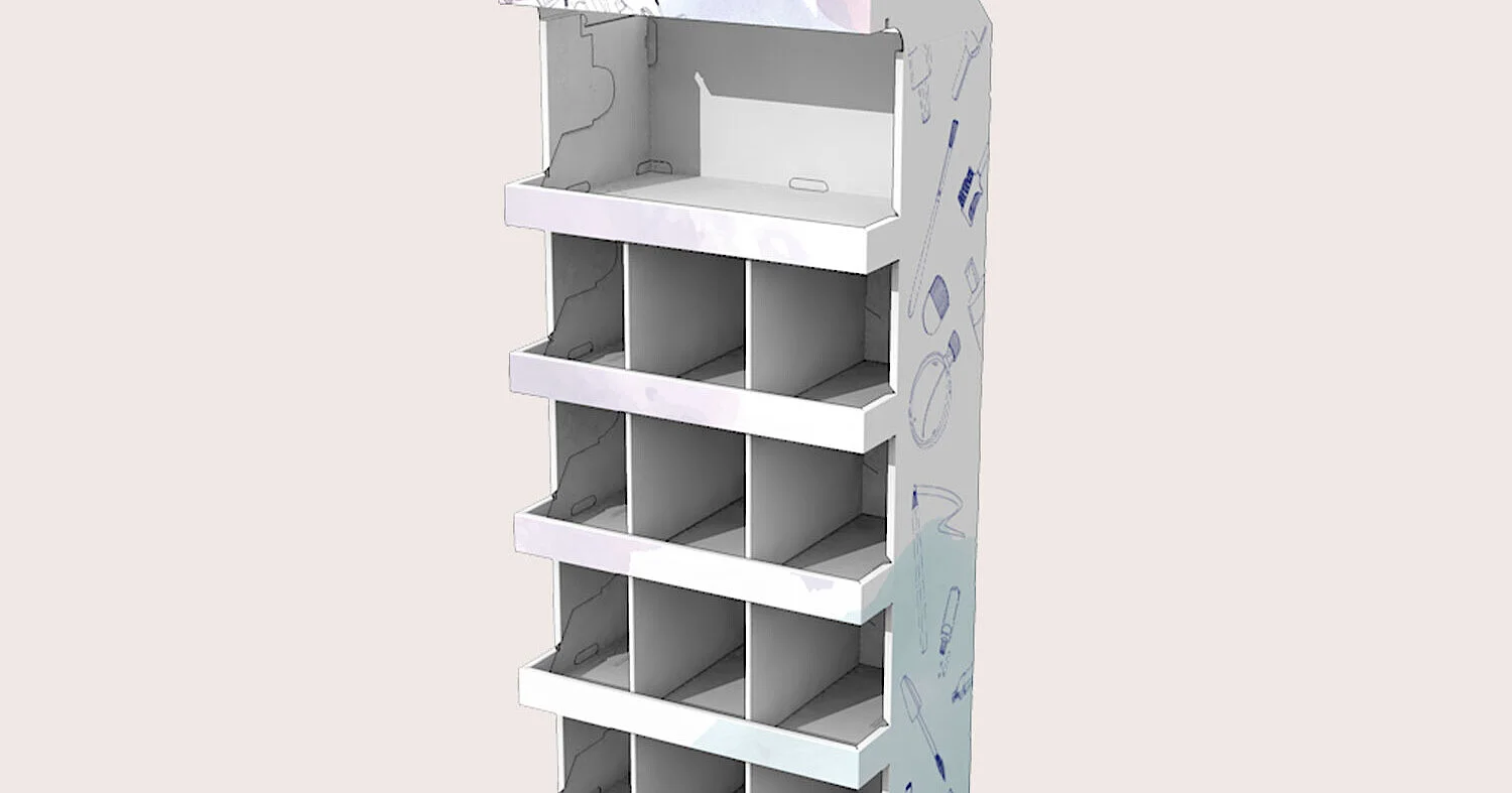 Modular displays made from corrugated cardboard | THIMM